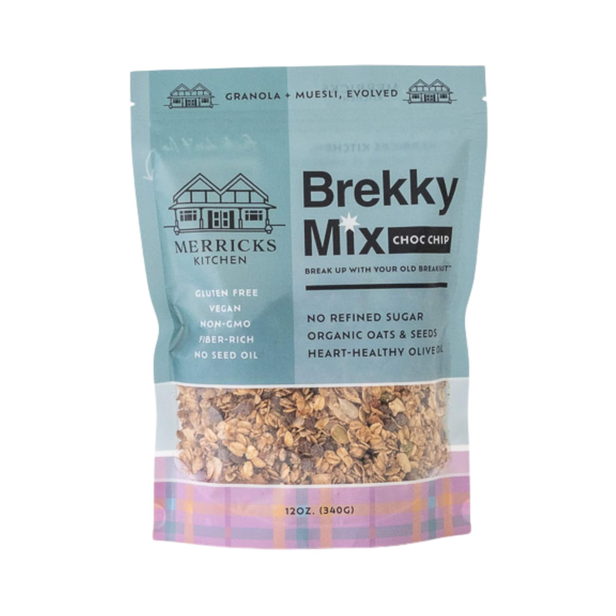 Brekky Mix Choc Chip - Healthy Low Sugar Chocolate Granola – Merricks ...