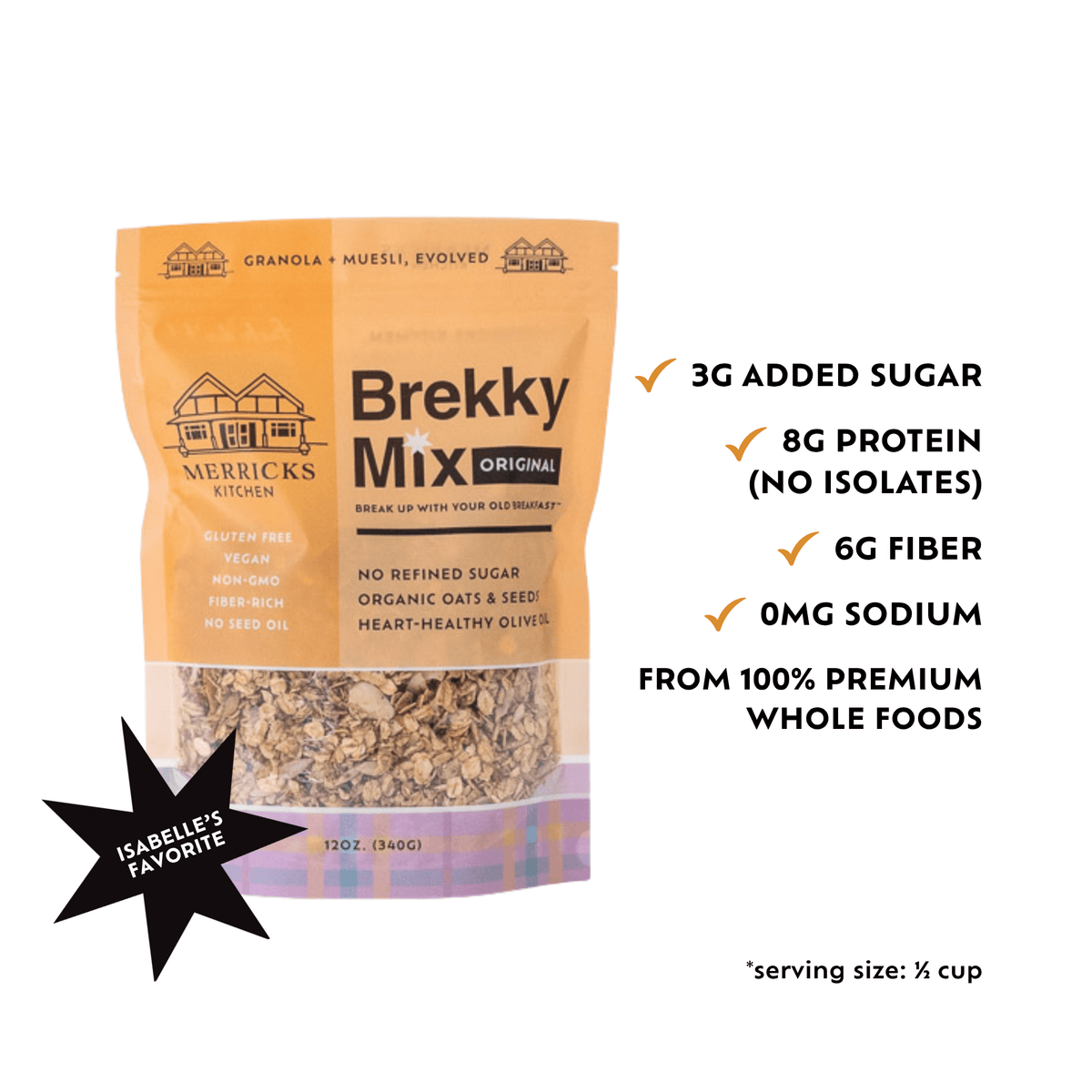Brekky Mix Original | Healthiest Low Sugar Granola – Merricks Kitchen