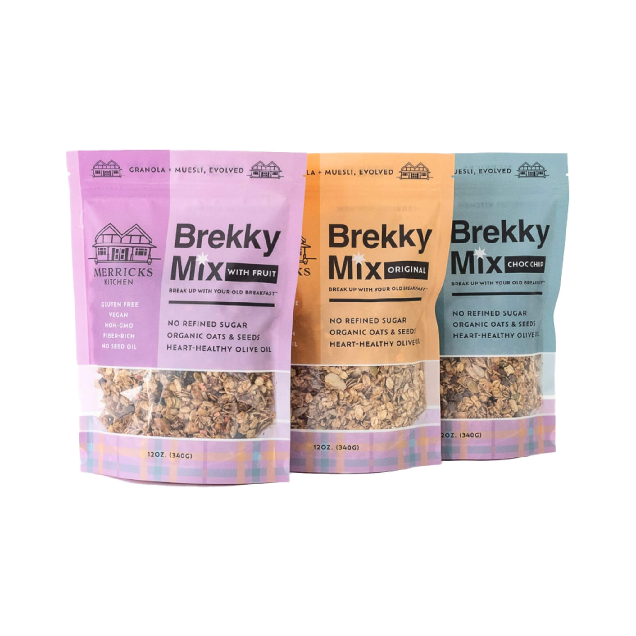 Brekky Mix Starter Pack - Healthy Granola Variety Bundle | Zero Sodium ...